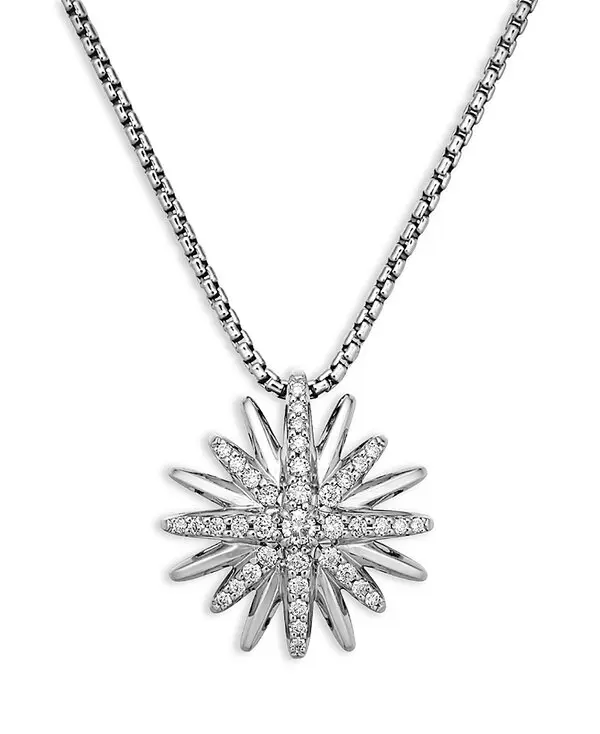 David Yurman Starburst Pendant Necklace - Silver