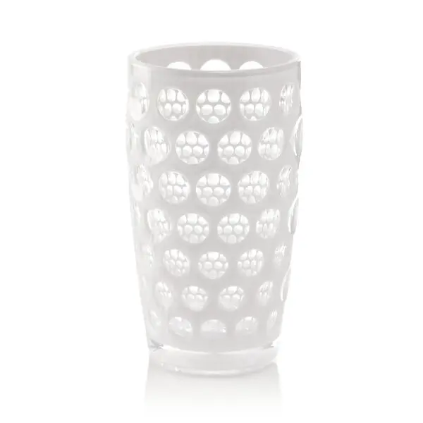 MARIO LUCA GIUSTI Acrylic Lente Highball Glass - White