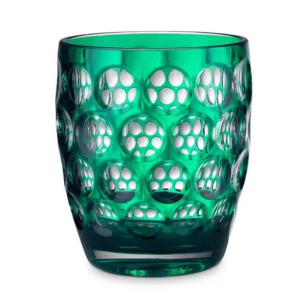MARIO LUCA GIUSTI Acrylic Lente Tumbler Glass - Green