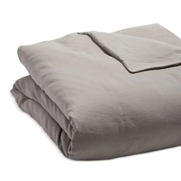 SOCIETY LIMONTA Rem Linen Duvet Cover, Queen - Fumo