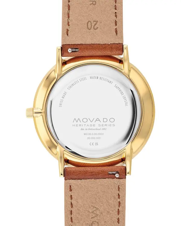 Movado Heritage Calendoplan 40mm Strap Watch