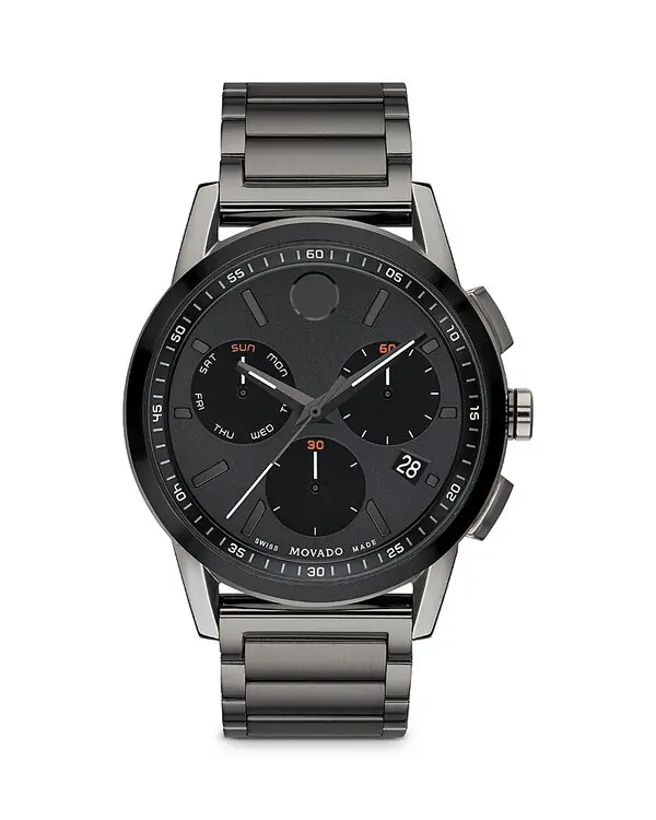 Movado Museum Sport Chronograph, 43mm - Black/gray