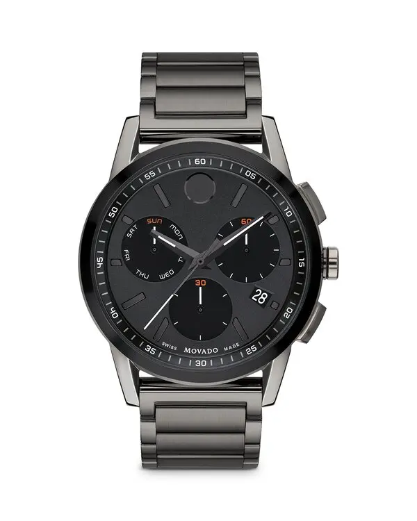 Movado Museum Sport Chronograph, 43mm - Black/gray