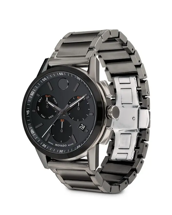 Movado Museum Sport Chronograph, 43mm - Black/gray