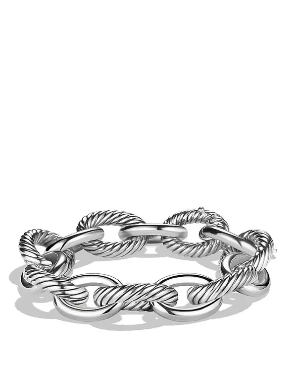 David Yurman Oval Extra Large Link Bracelet - Silver