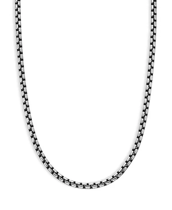 David Yurman Medium Box Chain Necklace - Silver