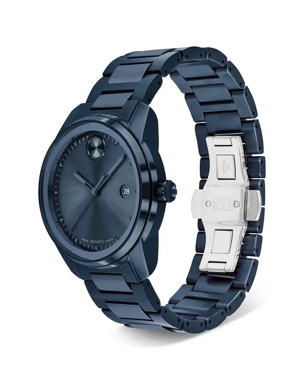 Movado Verso 42mm Watch - Blue