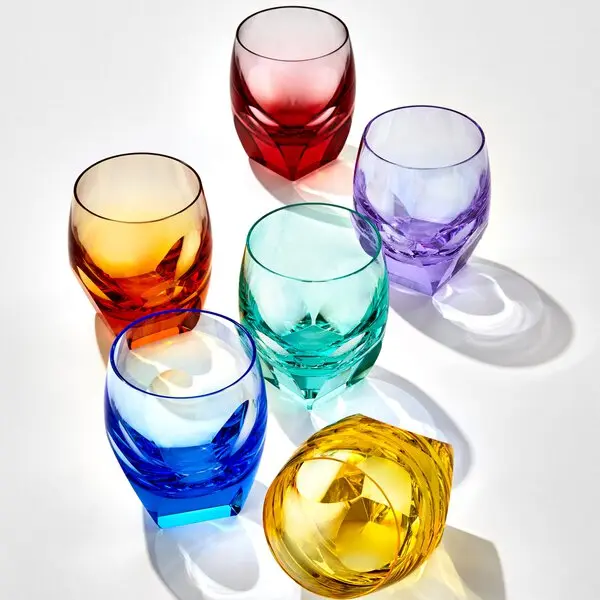 MOSER Bar Double Old-fashioned Glass - Aquamarine