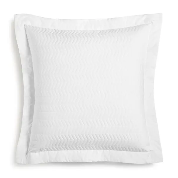 HOME TREASURES Chester Euro Sham - White
