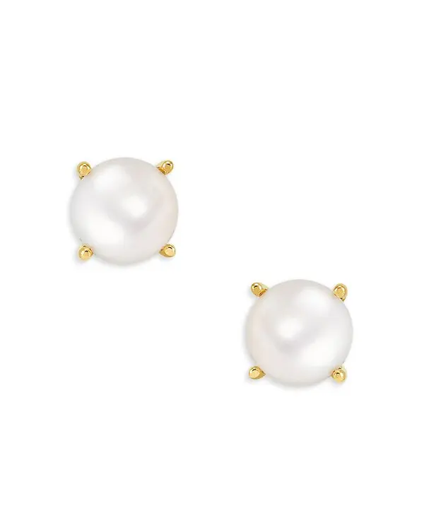 Bloomingdale'S Cultured Freshwater Pearl Stud Earrings - White/gold