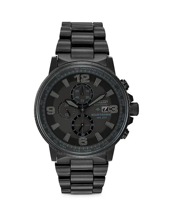 Citizen Eco-drive Nighthawk Chronograph 42mm - Black