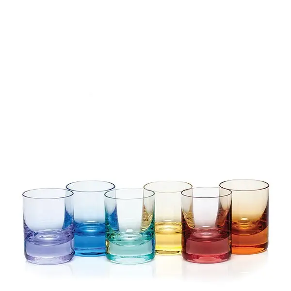 MOSER Whiskey Shot Glass, Set Of 6 - Multi Color