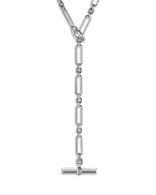 David Yurman Lexington Diamond Necklace - Silver