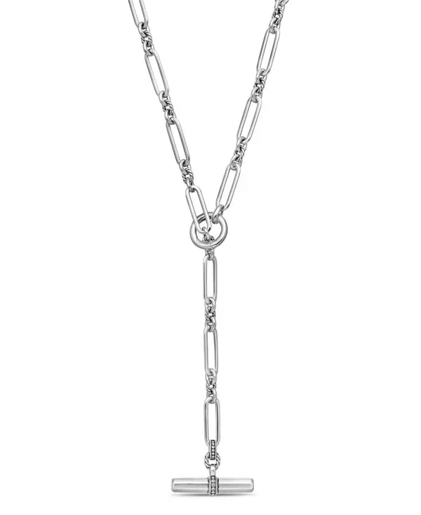 David Yurman Lexington Diamond Necklace - Silver