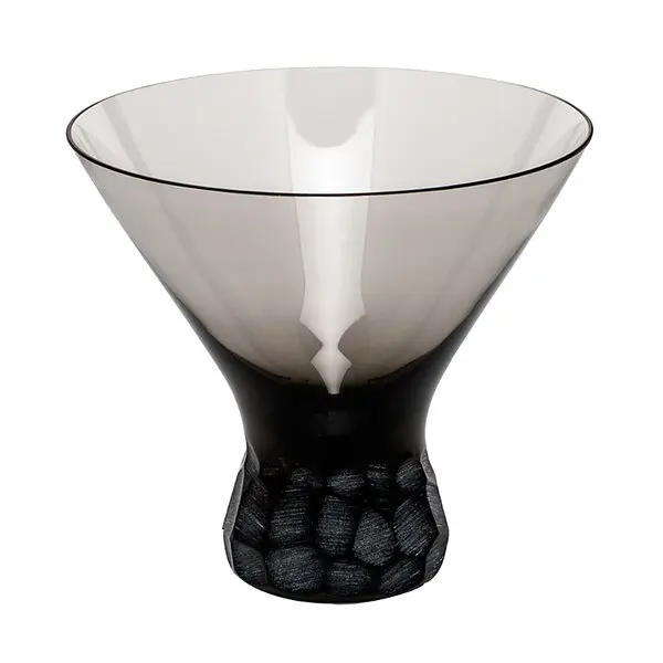 MOSER Pebbles Stemless Martini Glass - Smoke