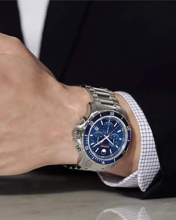 Movado Series 800 Chronograph 42mm - Blue/silver