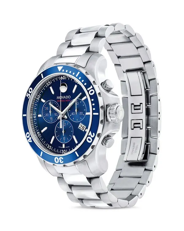 Movado Series 800 Chronograph 42mm - Blue/silver