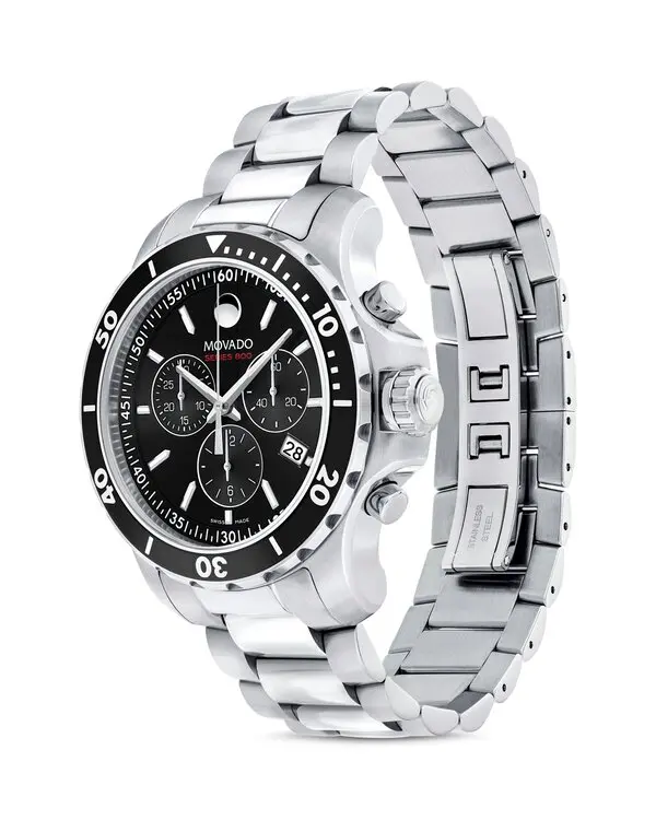 Movado Series 800 Chronograph, 42mm - Black/silver
