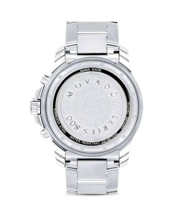 Movado Series 800 Chronograph, 42mm - Black/silver