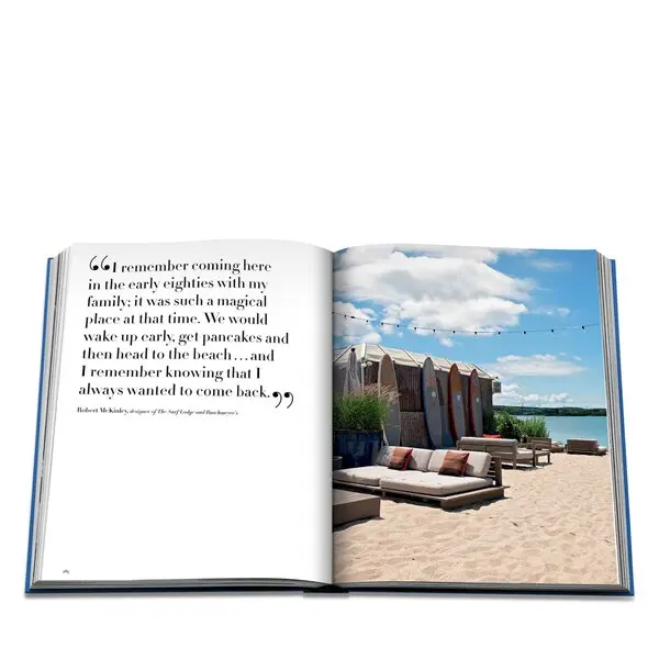 Assouline Hamptons Private Hardcover Book - Blue