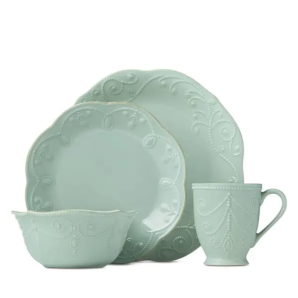 LENOX French Perle 4 Piece Place Setting - Ice Blue