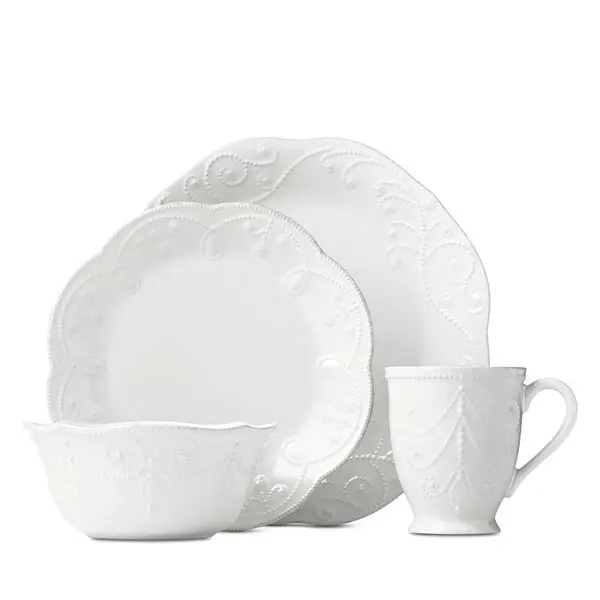 LENOX French Perle 4 Piece Place Setting - White