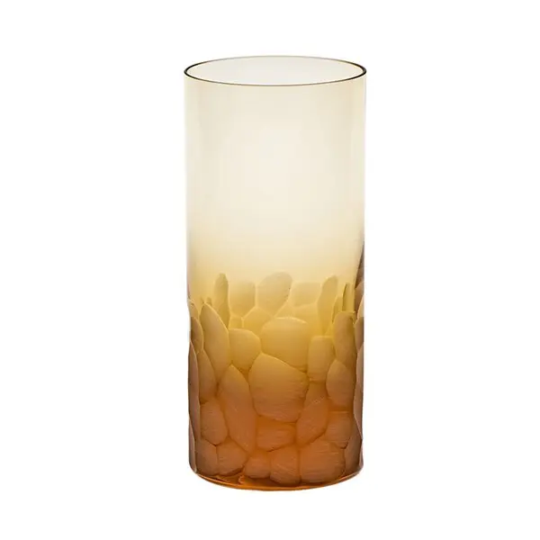 MOSER Pebbles Highball Glass - Topaz