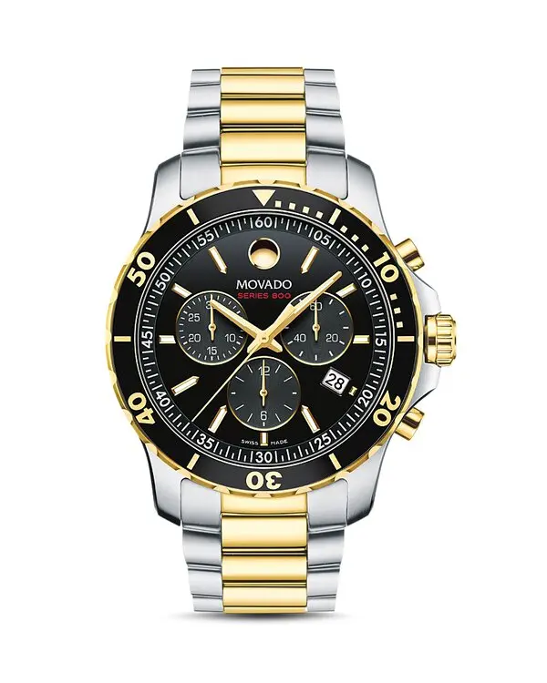 Movado Series 800 Chronograph Watch, 42mm - Black