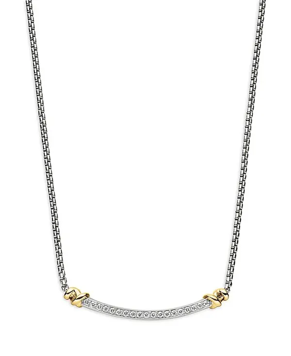 David Yurman Petite Helena Station Necklace - Silver