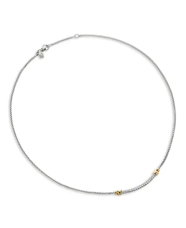 David Yurman Petite Helena Station Necklace - Silver