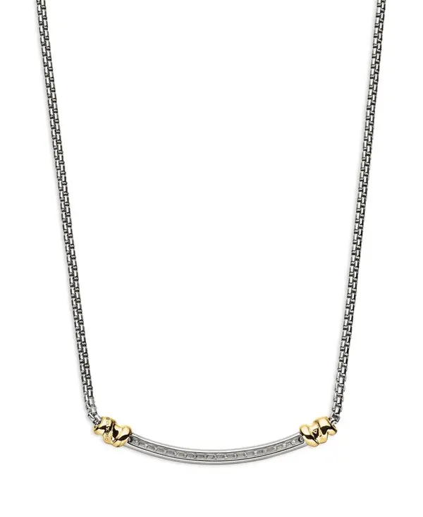 David Yurman Petite Helena Station Necklace - Silver