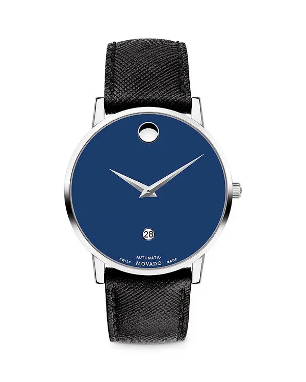 Movado Museum Automatic Watch, 40mm - Blue