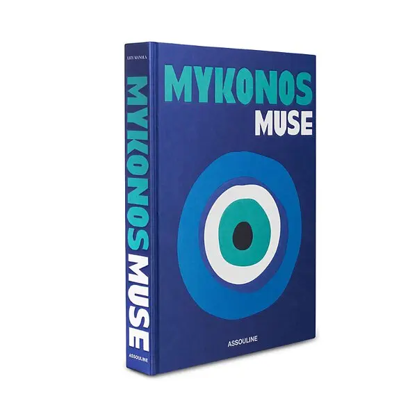 Assouline Mykonos Muse Hardcover Book - Blue