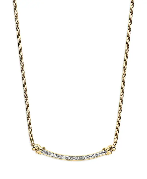 David Yurman Petite Helena Station Necklace - Yellow Gold