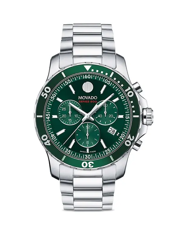 Movado Series 800 Chronograph 42mm - Green/silver