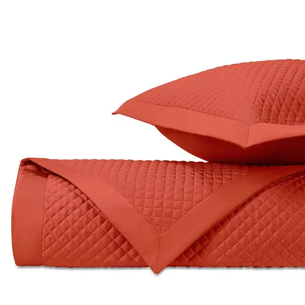 HOME TREASURES Diamond Standard Quilted Sham, Pair - Lobster