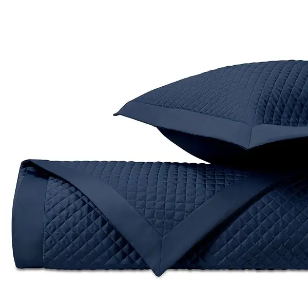 HOME TREASURES Diamond Standard Quilted Sham, Pair - Navy