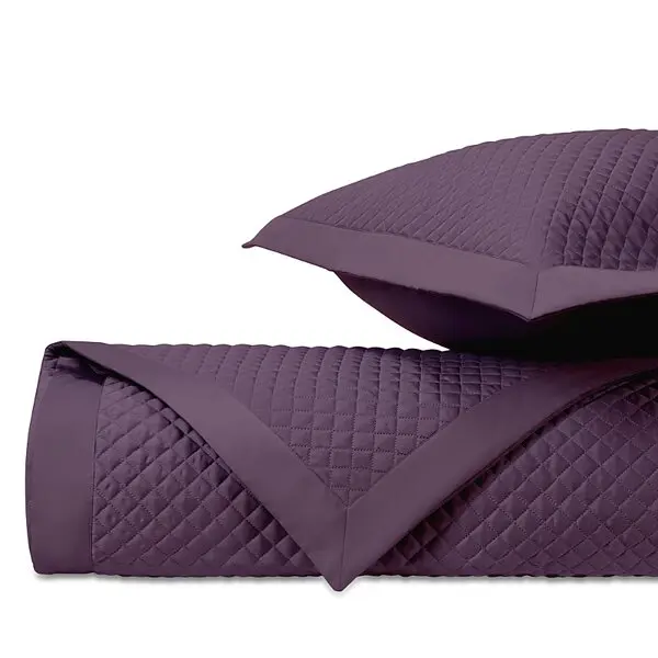 HOME TREASURES Diamond Standard Quilted Sham, Pair - Purple