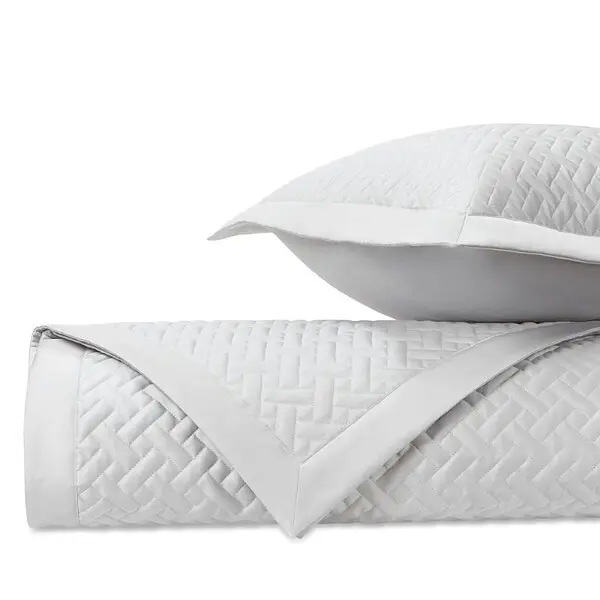 HOME TREASURES Basketweave Standard Quilted Sham, Pair - Pebble