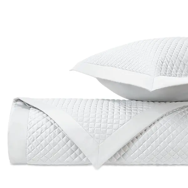 HOME TREASURES Diamond Euro Quilted Sham, Pair - White