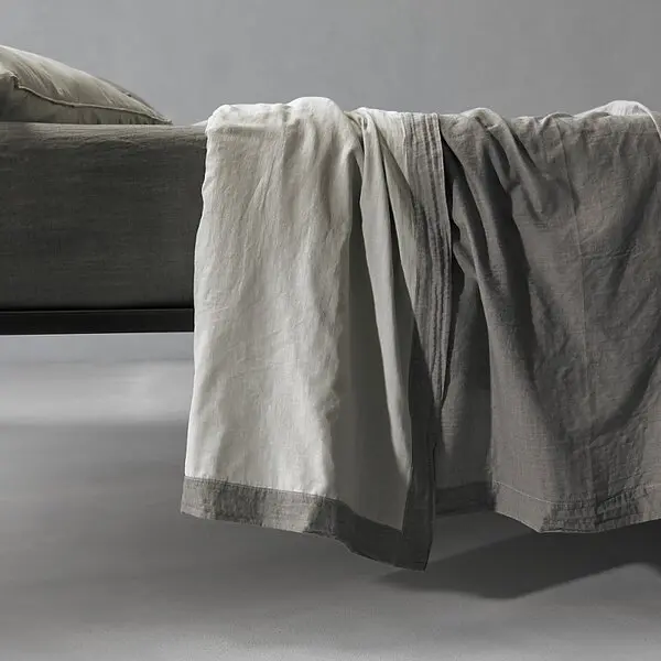 SOCIETY LIMONTA Miro Cotton Flat Sheet, King/queen - Tisana