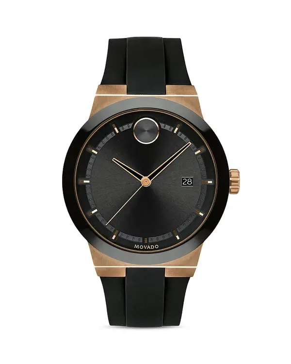 Movado 42.3mm Watch - Black/bronze