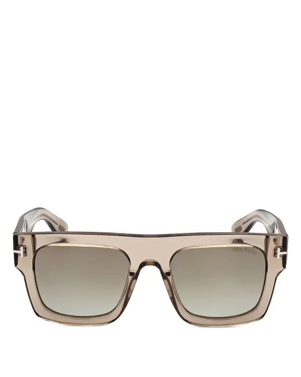 TOM FORD Geometric Sunglasses - Brown/green Gradient