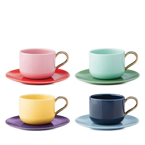 Kate Spade New York 8-piece Cup And Saucer Set - Multi