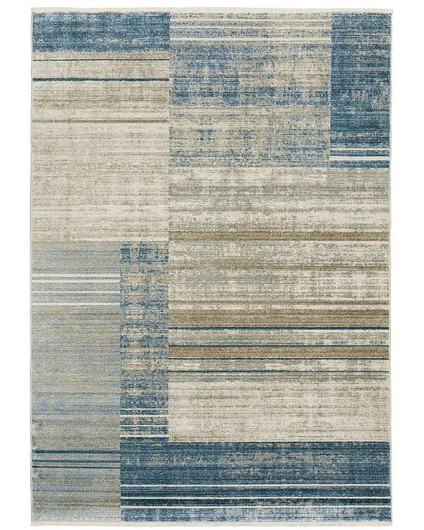 ORIENTAL WEAVERS Bauer 090b2 Area Rug, 5'3 X 7'6 - Blue
