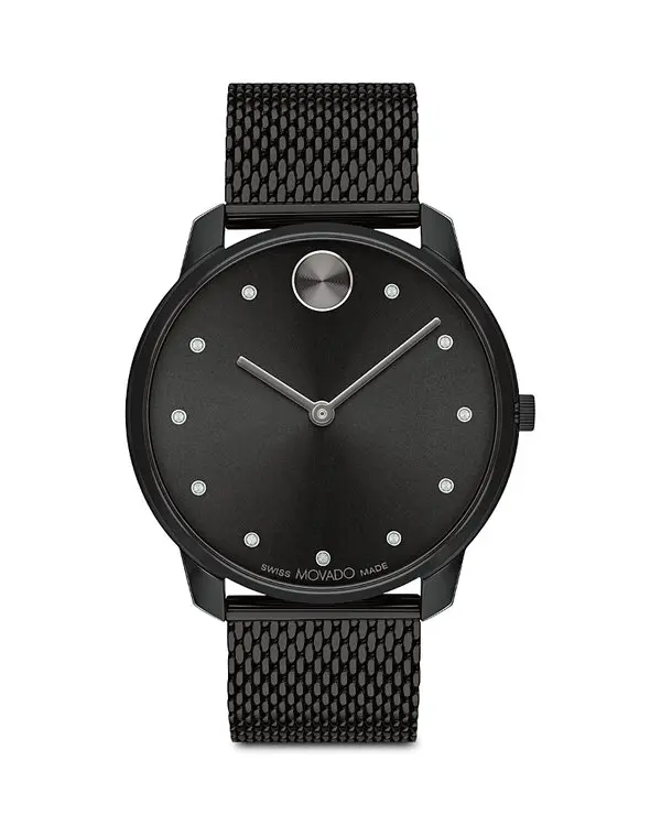 Movado Bold Thin Watch, 42mm - Black