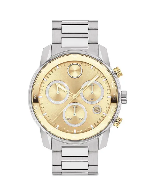 Movado Bold Verso Chronograph 44mm - Gold/silver