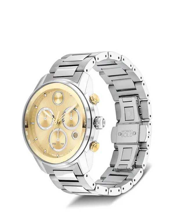 Movado Bold Verso Chronograph 44mm - Gold/silver