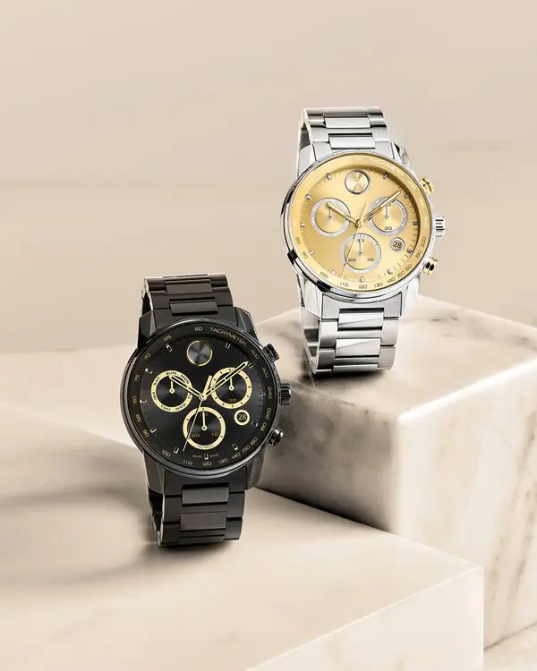 Movado Bold Verso Chronograph 44mm - Gold/silver
