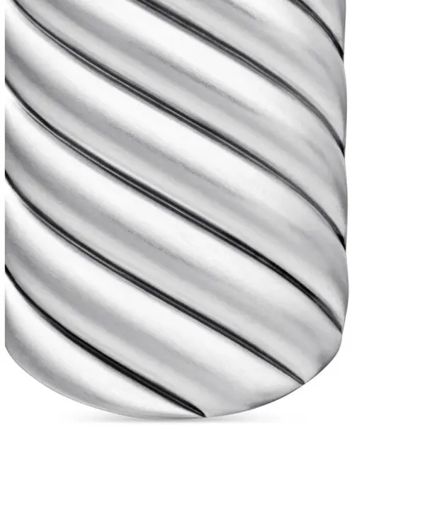 David Yurman Sculpted Cable Sterling Tag Pendant